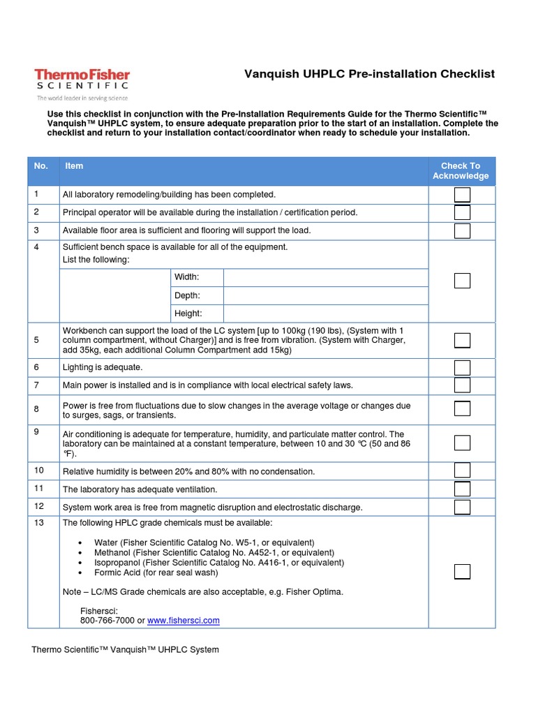 Pre-Installation Checklist Vanquish V1-2a PDF | PDF | 64 Bit Computing ...