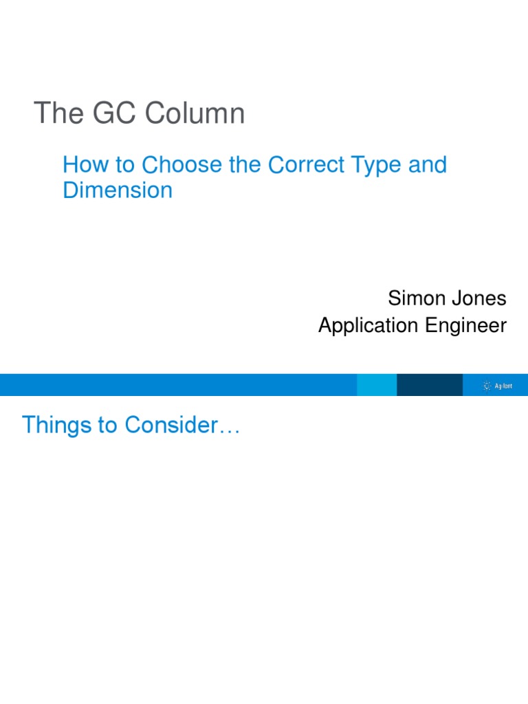 How To Select The Correct GC Column July2018 | PDF | Gas Chromatography ...