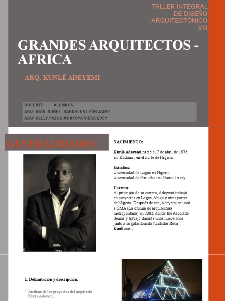 Kunle Adeyemi | PDF | Arquitecto | Science