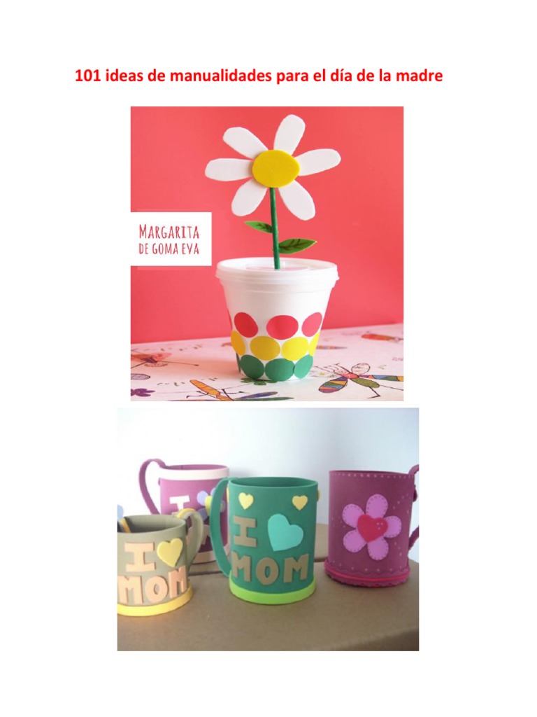 101 Ideas de Manualidades para El Día de La Madre | PDF
