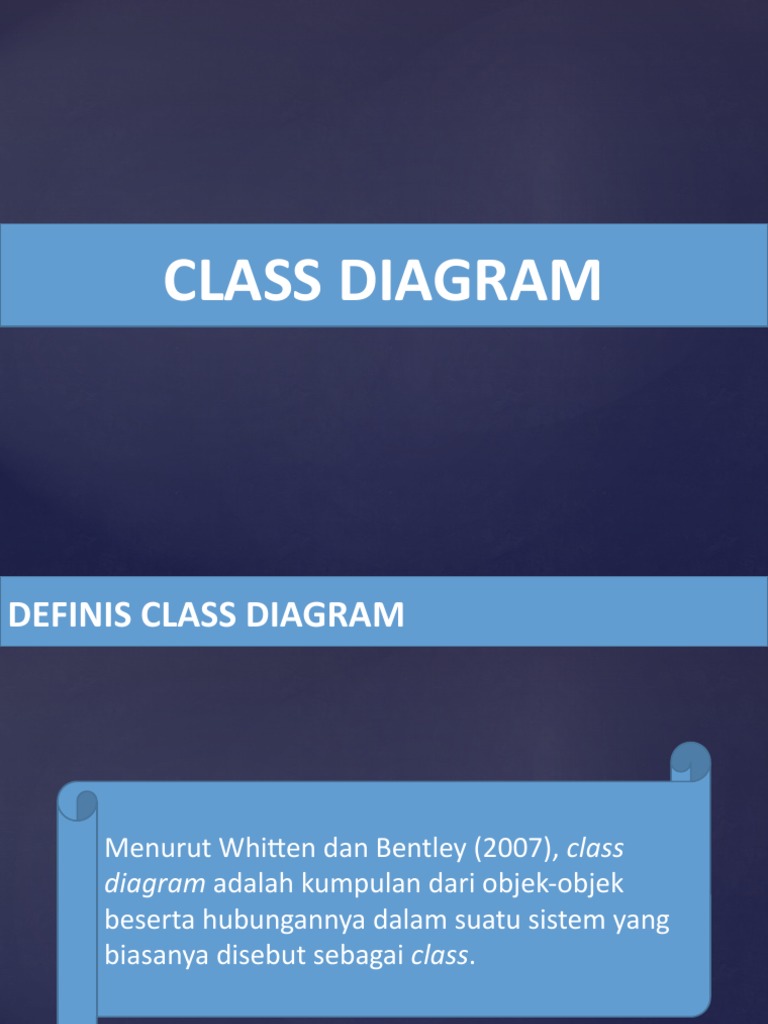Contoh dan Penjelasan Class Diagram | PDF | Metode & Bahan Ajar | Sains ...