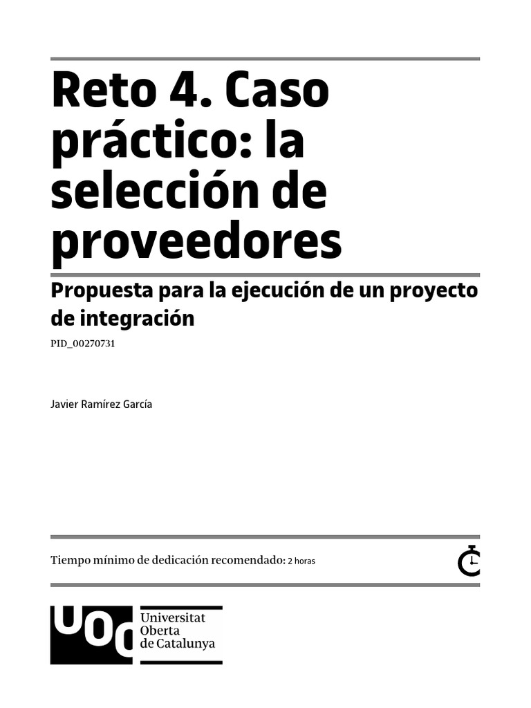 4.5 - Caso pr ctico - La selecciขn de proveedores - Propuesta para la ...