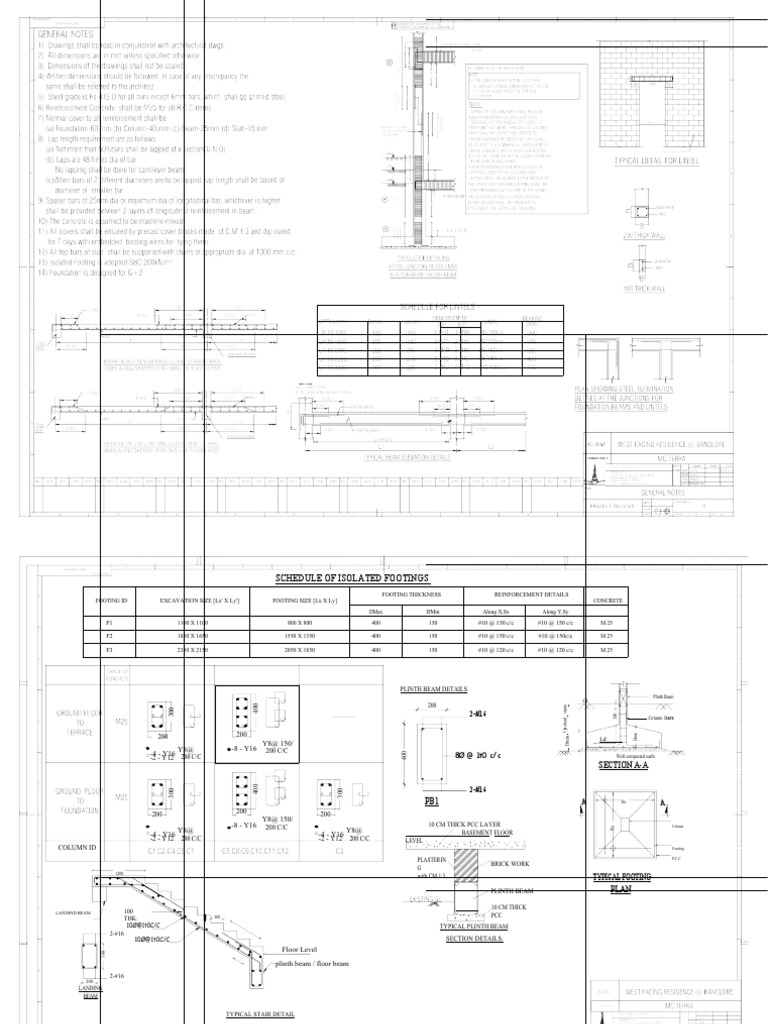 Sample Drawings G 2 Structure | PDF | Building | Civil Engineering