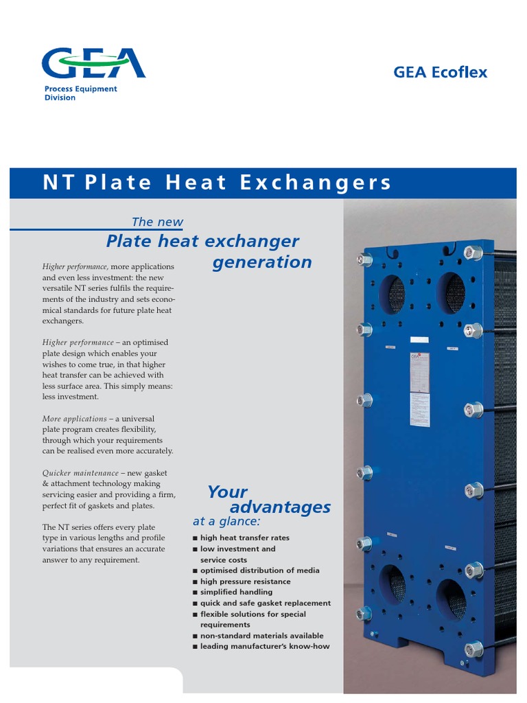 GEA NT Series Plate Heat Exchangers | PDF | Heat Exchanger | Building ...