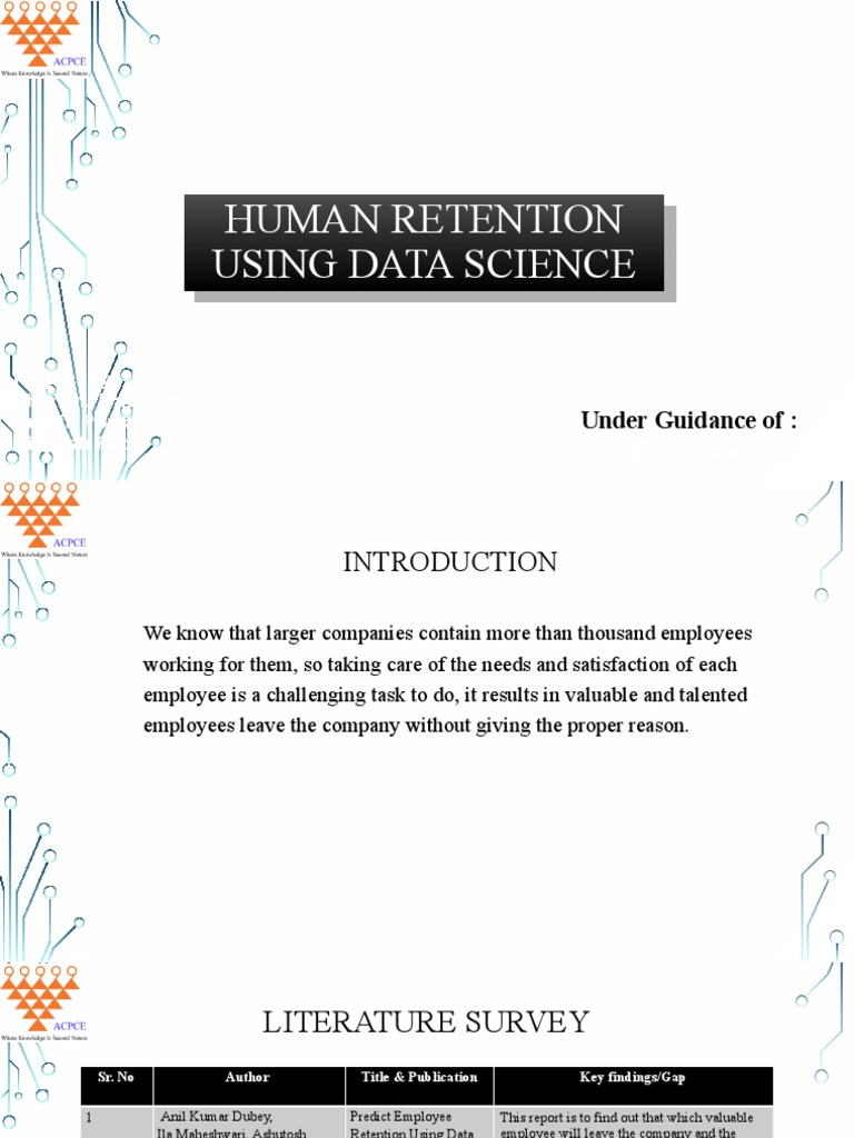 Human Retention Using Data Science | PDF | Employee Retention | Machine ...