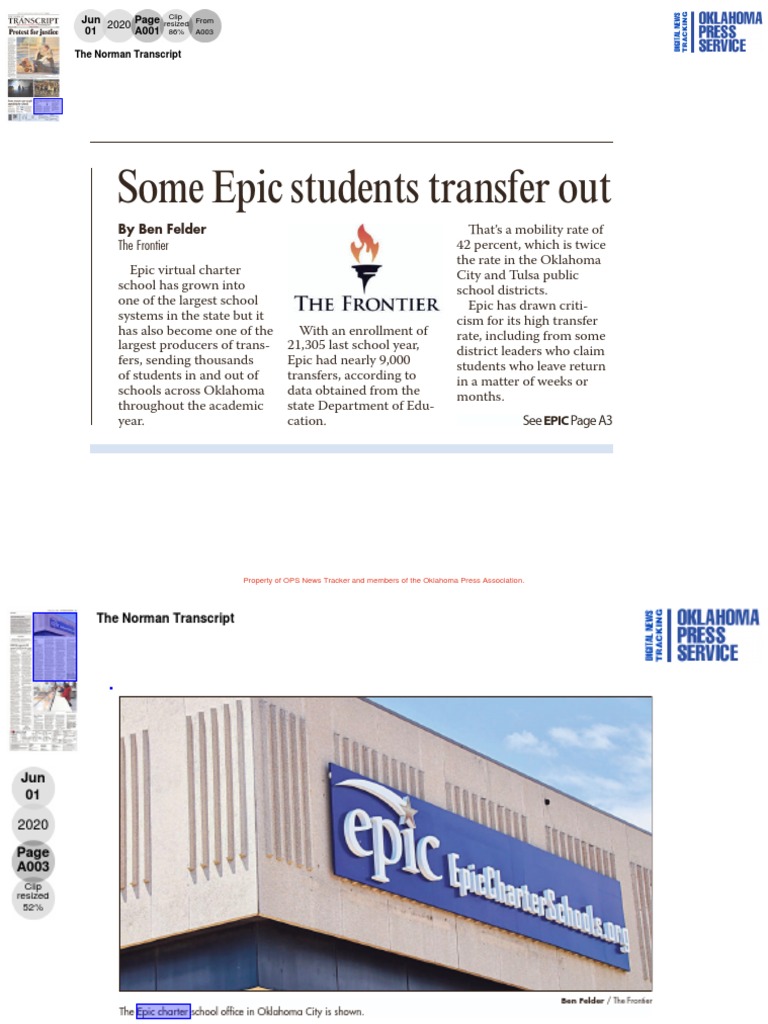 Some Epic Students Transfer Out: by Ben Felder | PDF | Wellness