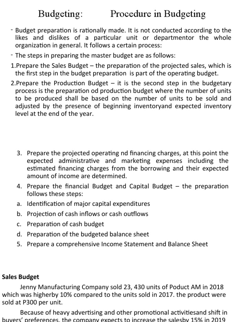 Budgeting Financial Controllership | PDF | Cost Of Goods Sold | Inventory