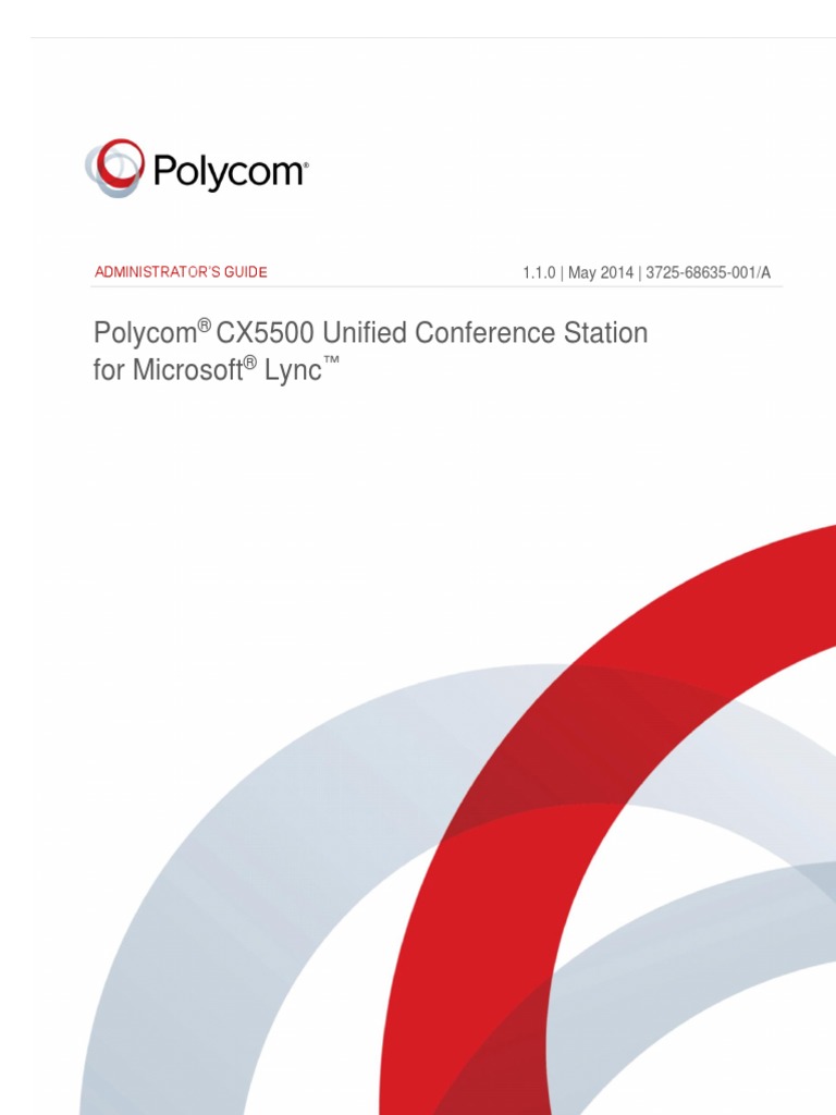 Polycom CX5500 - AG - 1 - 1 - 0 - Us | PDF | Transport Layer Security | Session Initiation Protocol