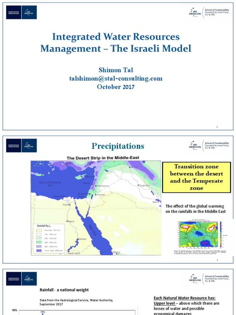 Integrated Water Resources Management - The Israeli Model | PDF | Water ...