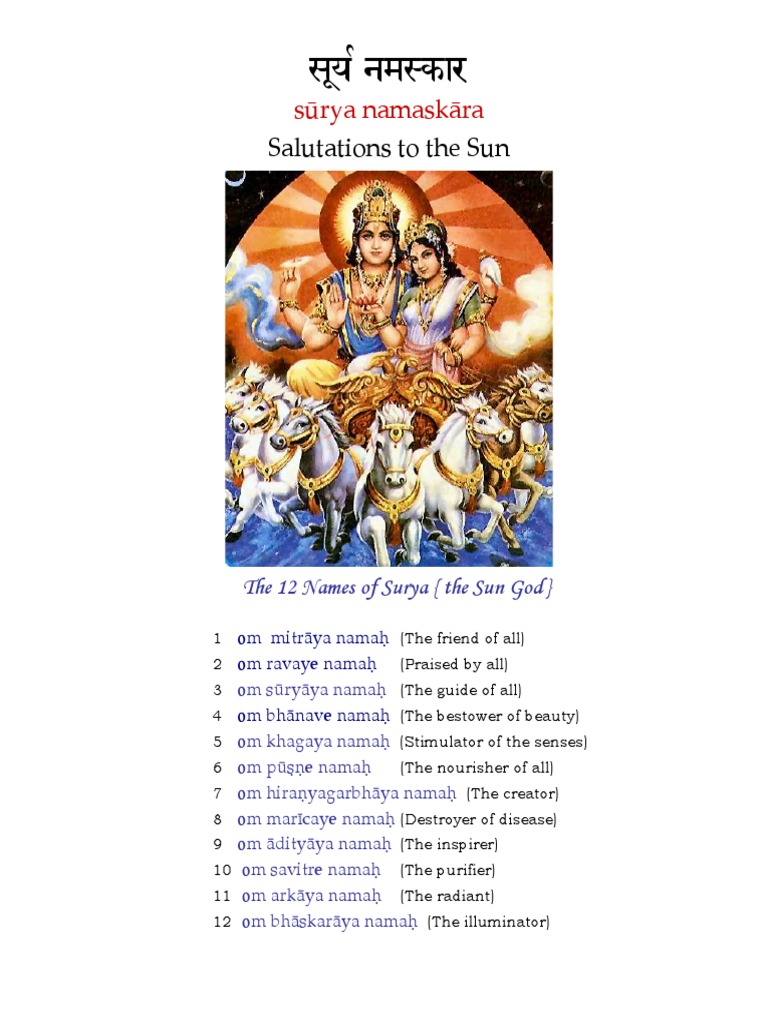 Suryaya Namaskar PDF | PDF | Brahman | Foot