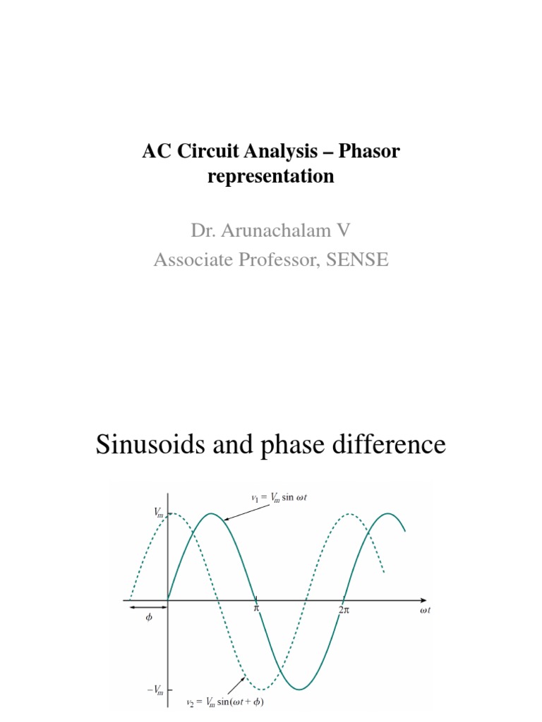 Phasor Analysis in AC Circuits | PDF | Sine | Trigonometric Functions