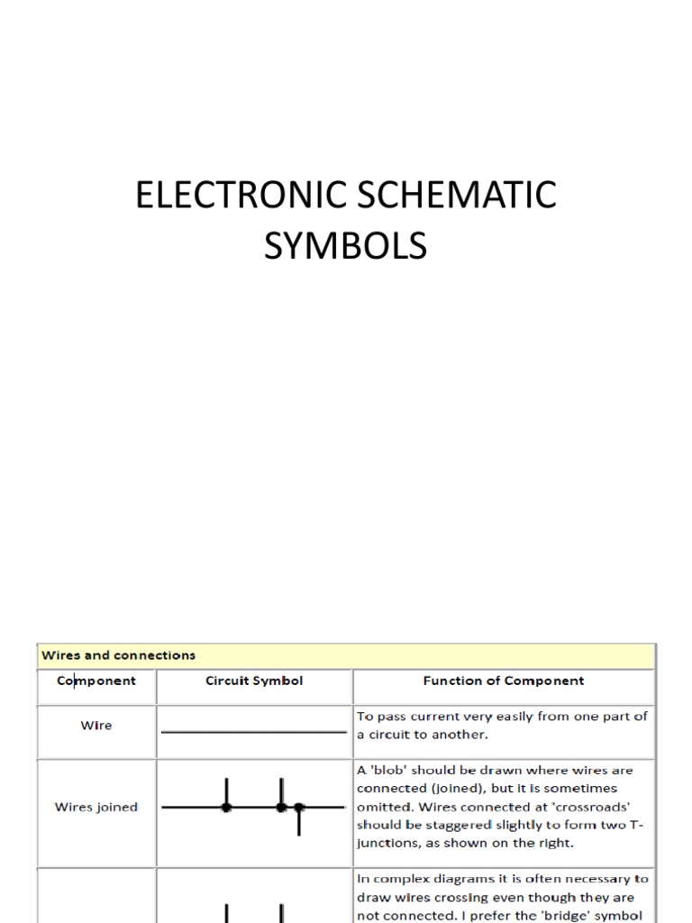 Schematic Symbols | PDF