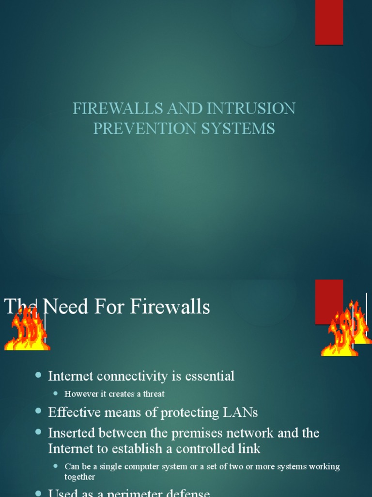 Chapter 4 - Firewalls and Intrusion Prevention | Download Free PDF | Firewall (Computing ...