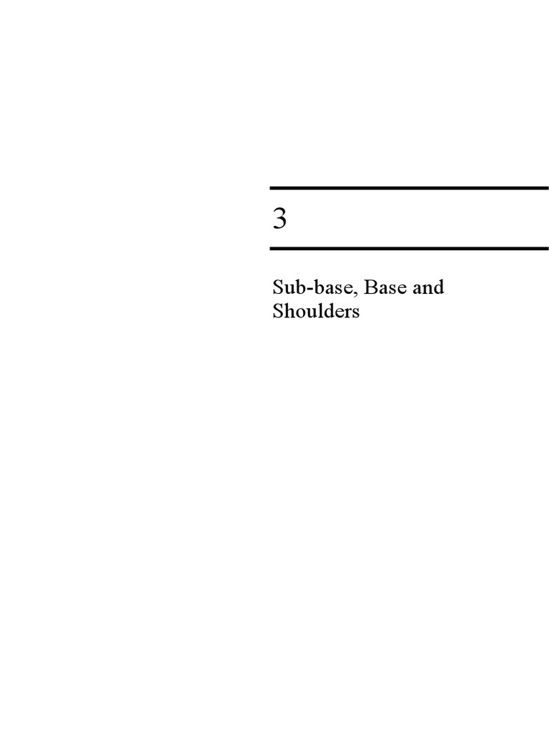 Sub-Base, Base and Shoulders | PDF | Road Surface | Construction Aggregate