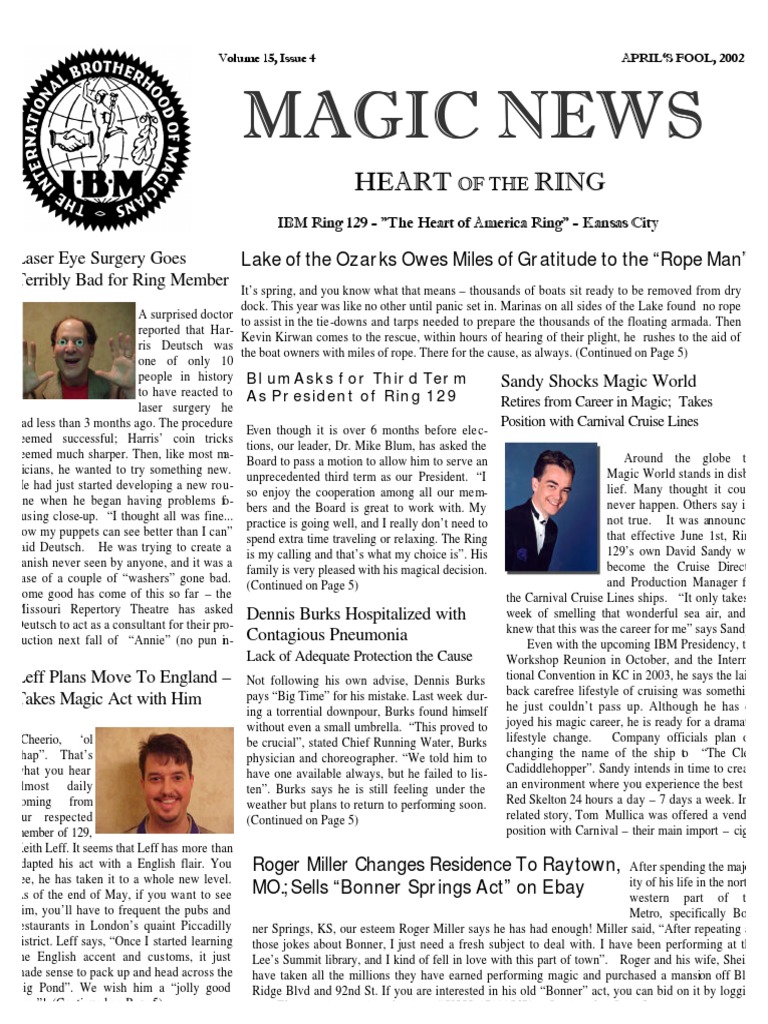 Magic Magic News News: Heart Ring | PDF | Magic (Illusion)