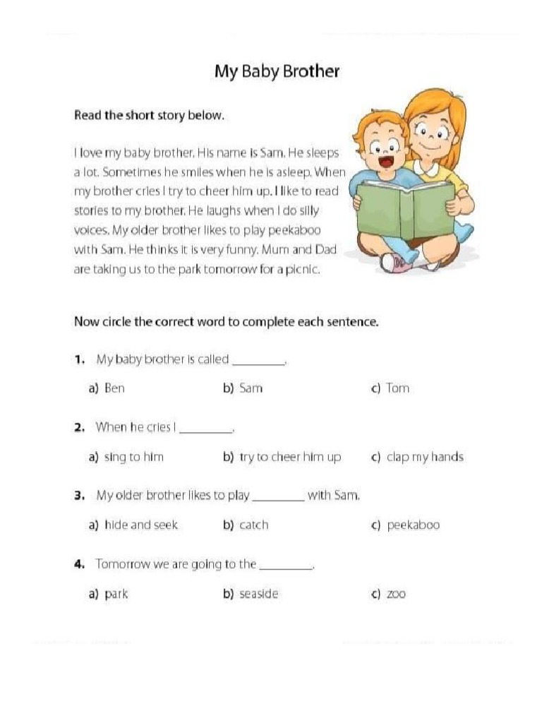 Grade 4 - Worksheet - Reading - Comprehension PDF | PDF