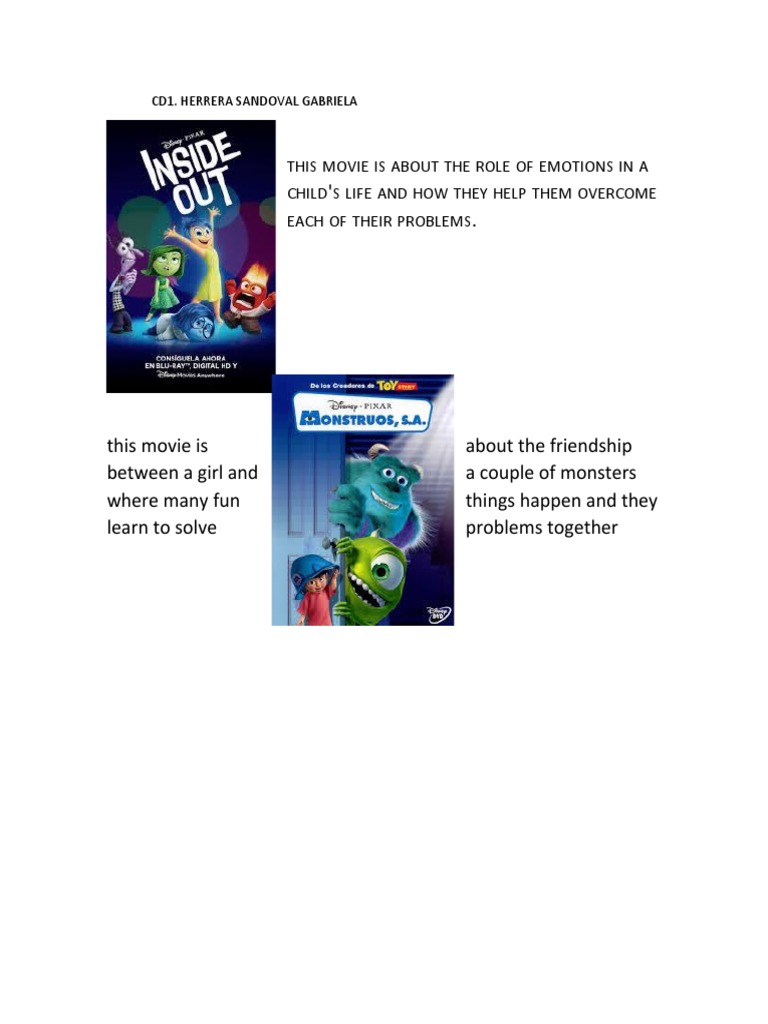 This Movie IS About THE Role OF Emotions IN A Child S Life AND HOW They ...