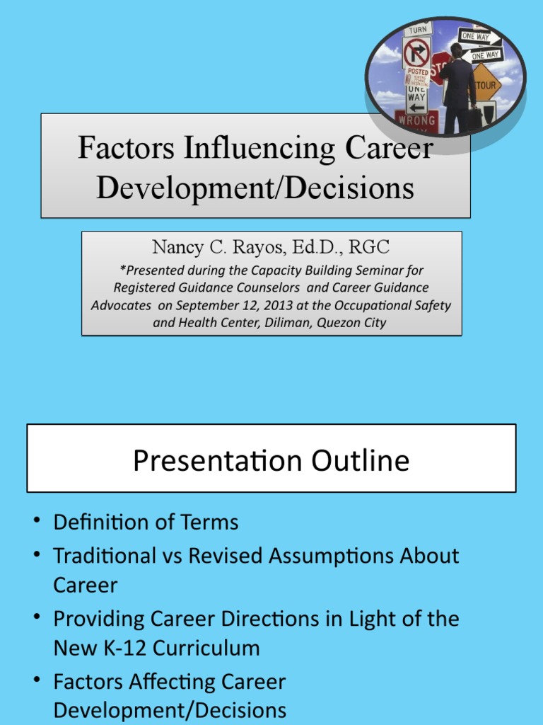 Factors Influencing Career Choice | PDF | Family | Motivation