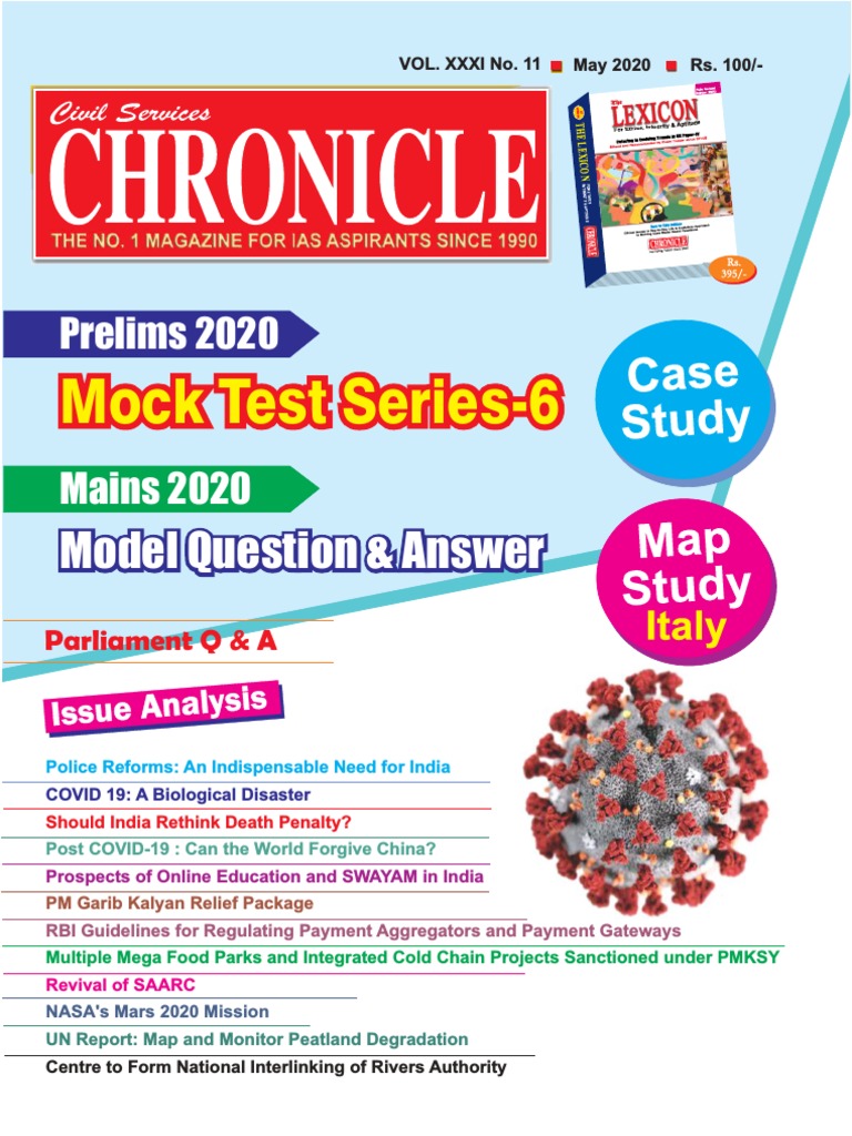 Chronicle - May 2020 | PDF | Voting | Languages Of India