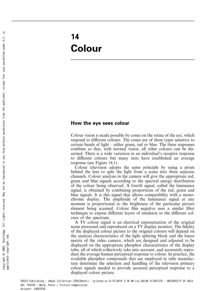 Colour - Ward, P. (2003) - Picture Composition | PDF | Color | Artistic ...