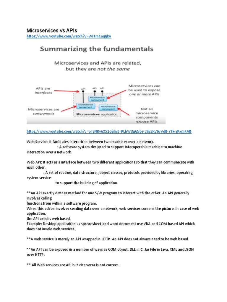 WEB SERVICE Vs WEB API | PDF | Representational State Transfer | Web Service