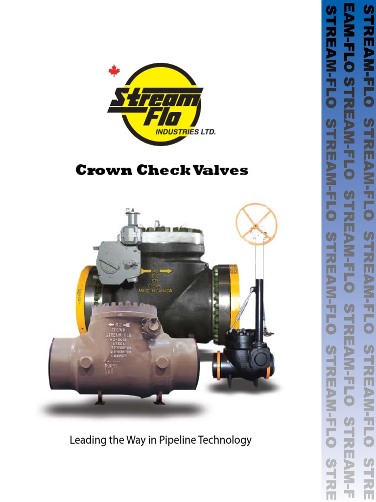Crown Check Valves Overview | PDF | Valve | Alberta