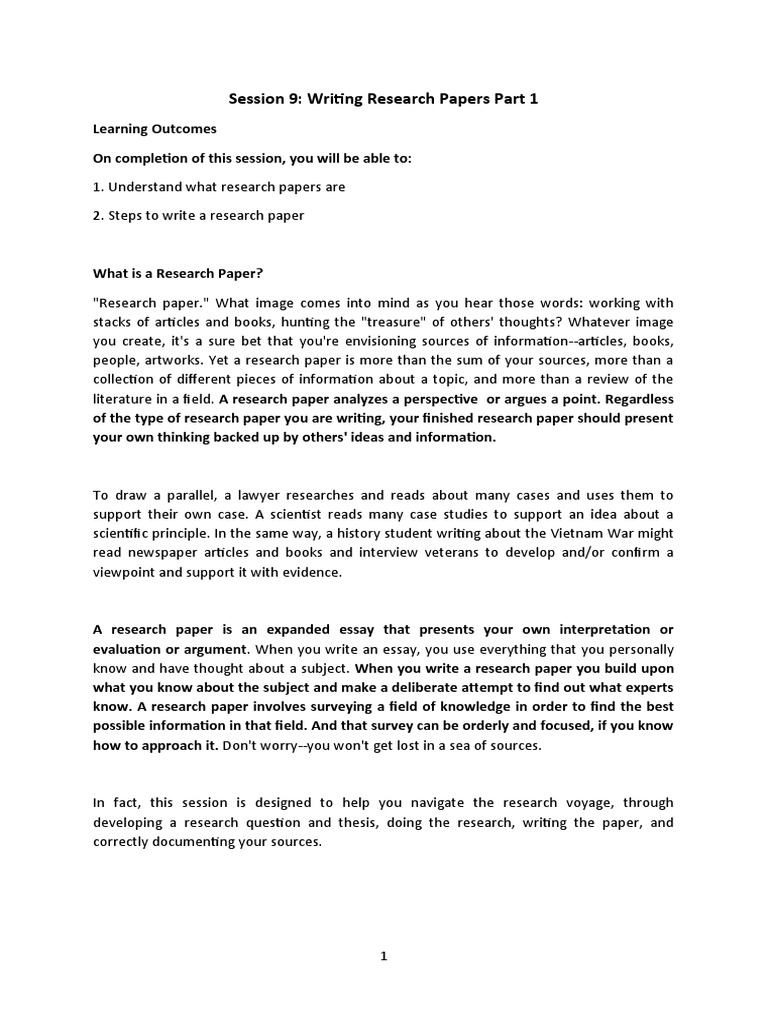 Writing Research Papers Part 1 | PDF | Microform | Books