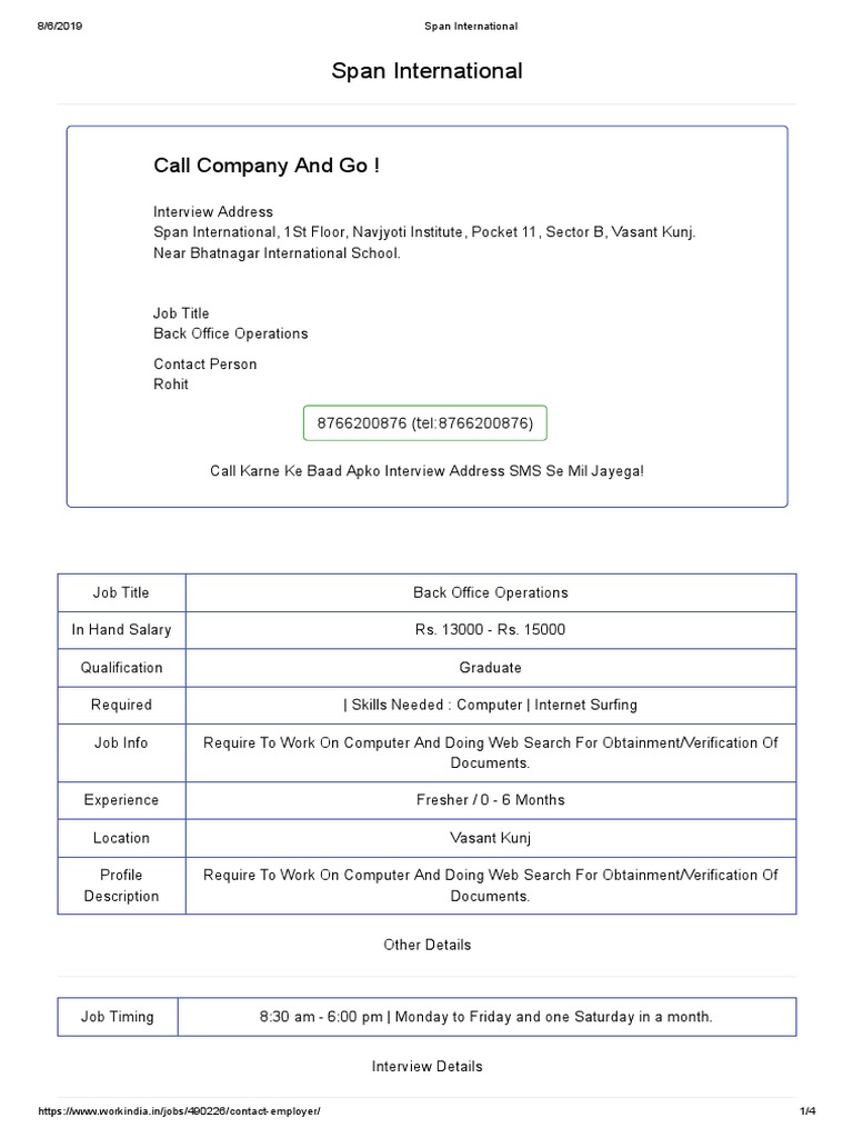 Span International PDF | PDF | Information Technology | Computing