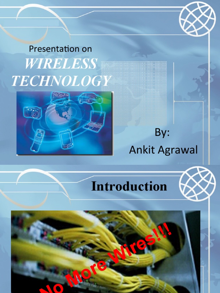 Wireless Technology Presentation | PDF | Wi Fi | Data Transmission