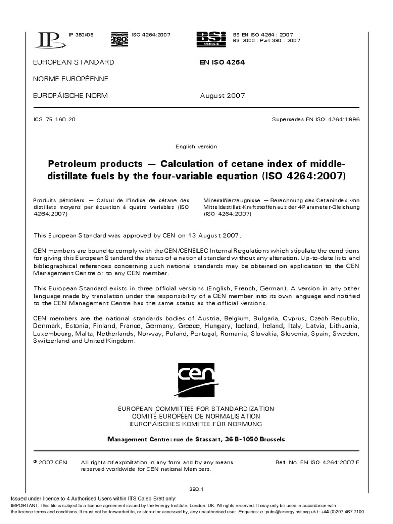 En Iso 4264 | PDF | Fuels | Density