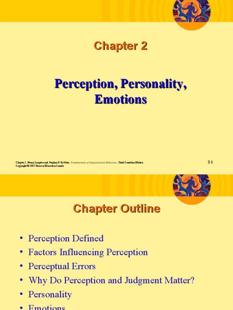 Perception-Personality Emotion | PDF | Perception | Extraversion And Introversion