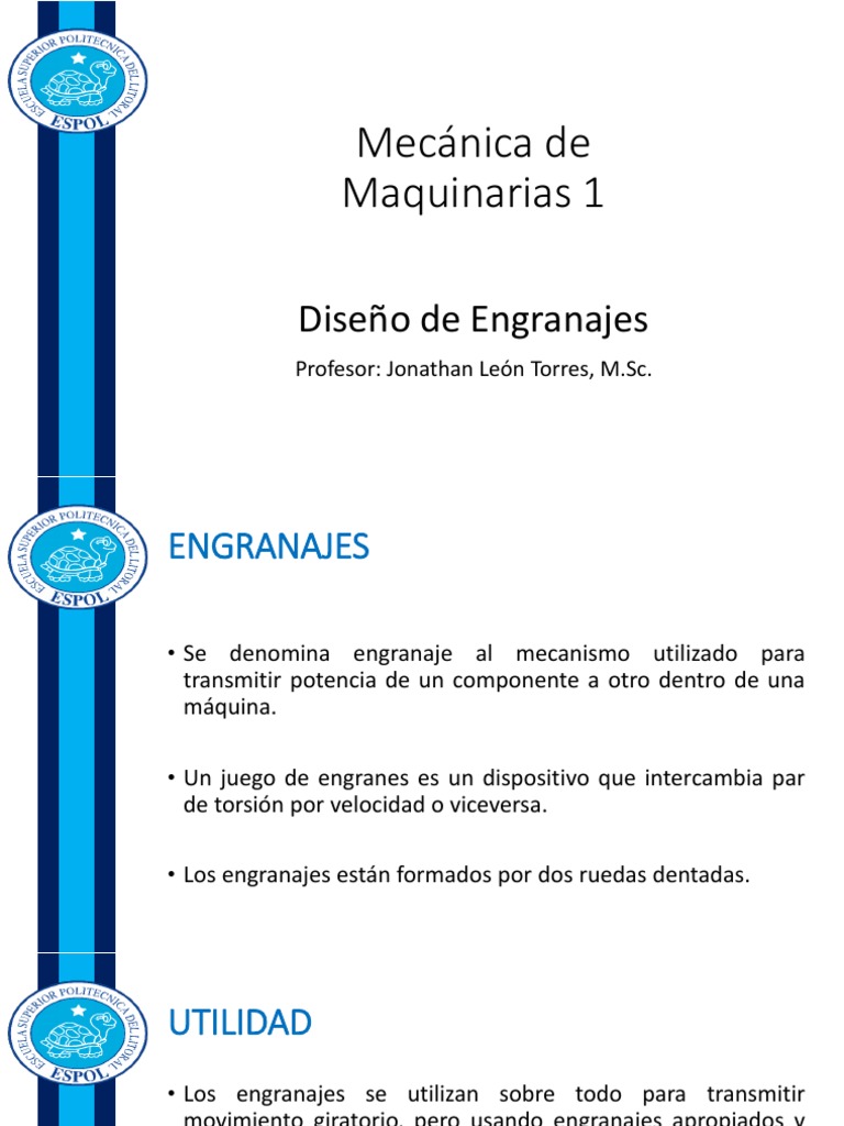 Diseño de Engranes | PDF | Engranaje | Eje