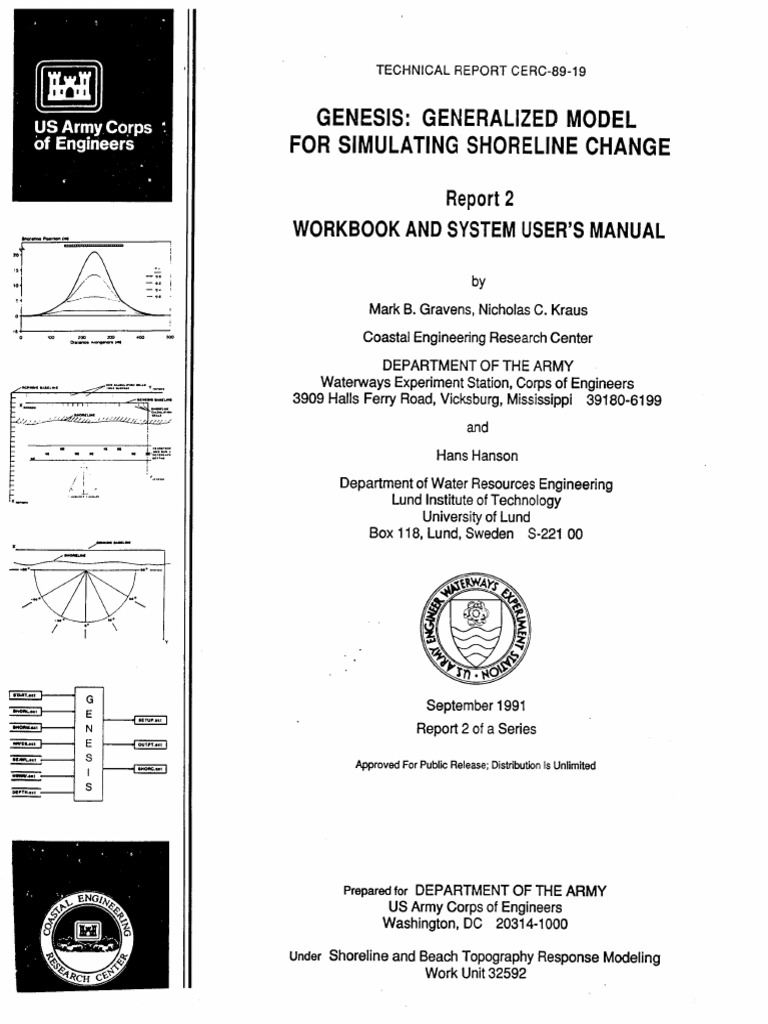 GENESIS Model User's Manual | PDF | Simulation | Beach