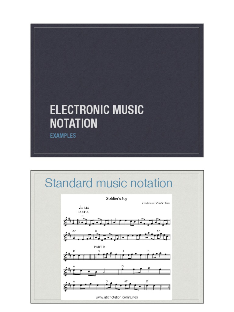 Electronic Music Notation | PDF