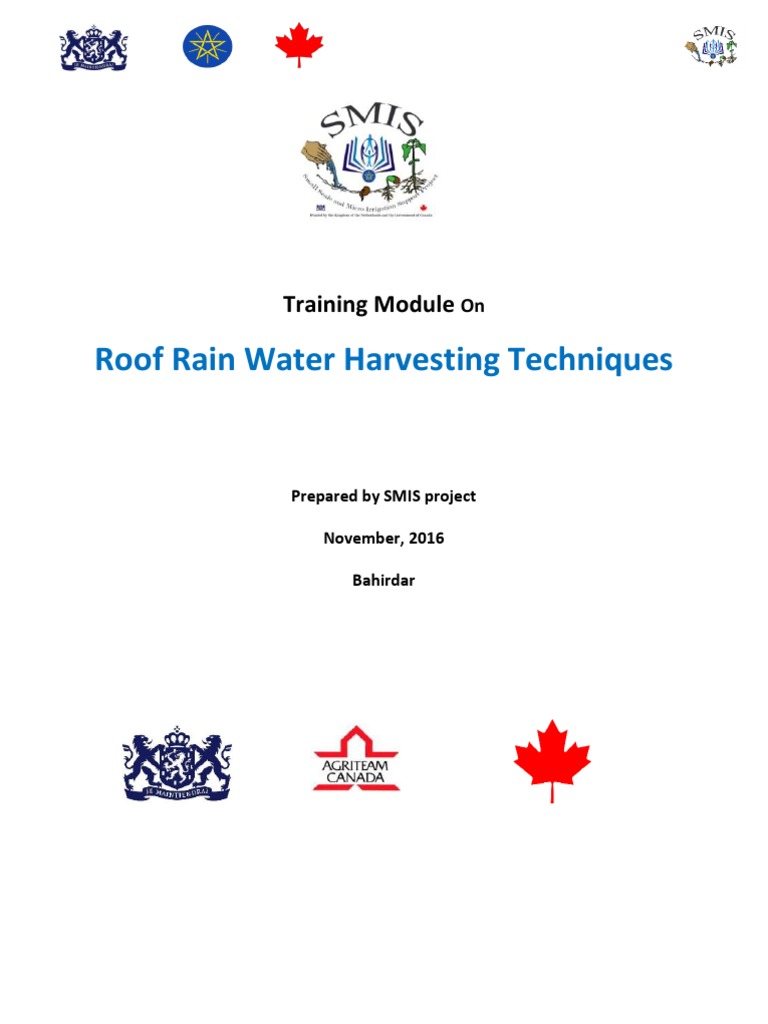 68 AMH - Module 5 On Roof RWH PDF | PDF | Water Purification | Dam