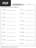 Chunking Method Division Worksheets | PDF