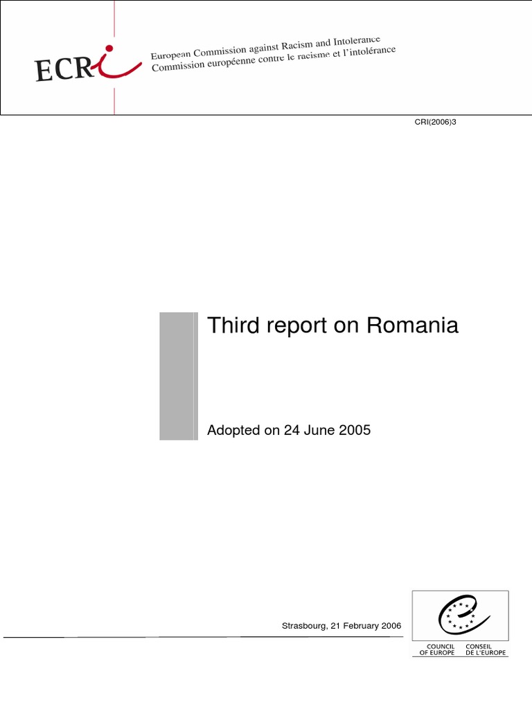 2006 - ECRI - Country Report PDF | PDF | European Convention On Human ...