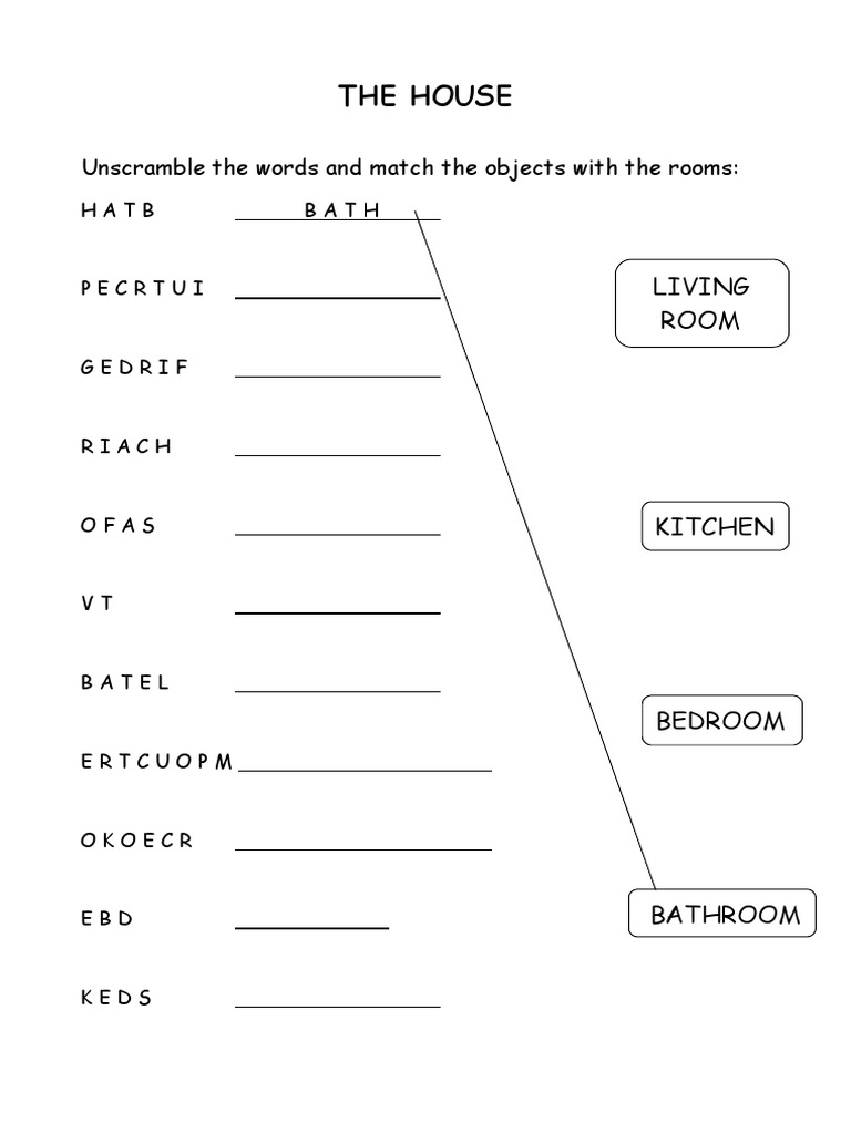 House Objects and Rooms | PDF