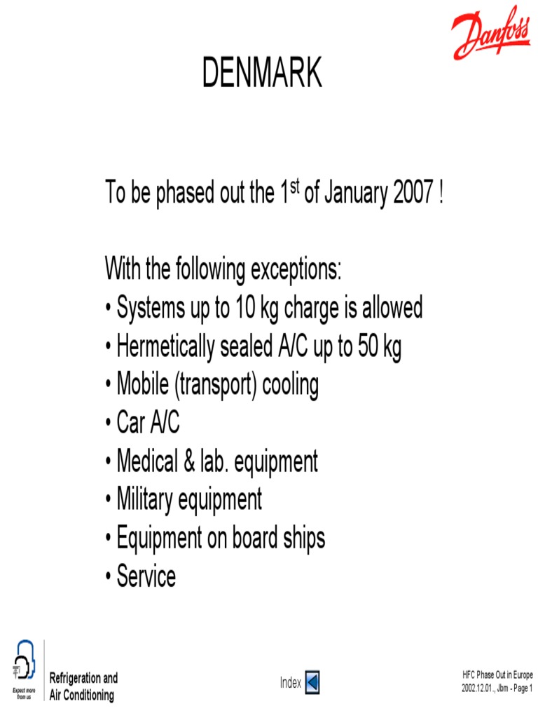 HFC Phase Out in Europe | PDF | Air Conditioning | Cold