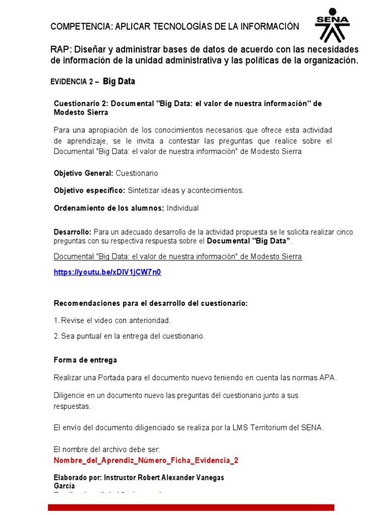 2 Evidencia 2 Big Data - Fundamentos | PDF