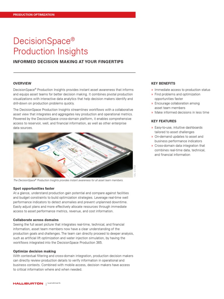 Decisionspace Production Insights: Informed Decision Making at Your Fingertips | PDF ...