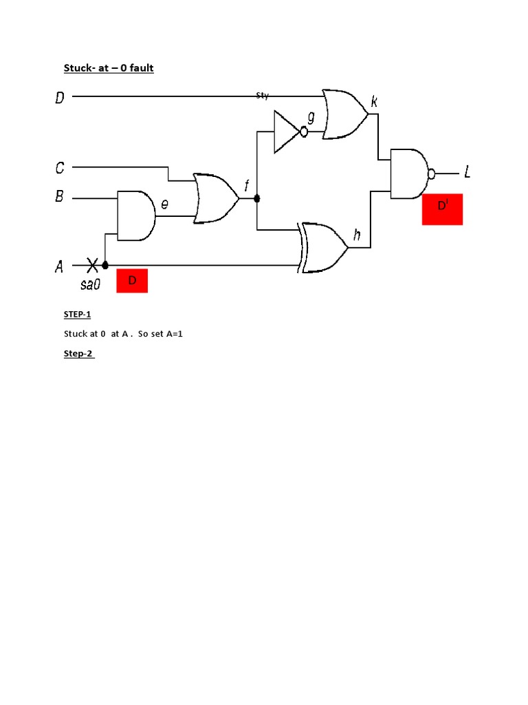 Stuck-At - 0 Fault | PDF