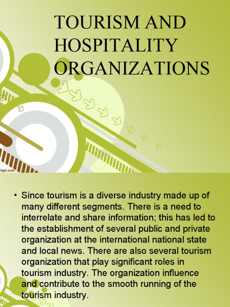 Tourism and Hospitality Organizations | PDF | Tourism | Economies