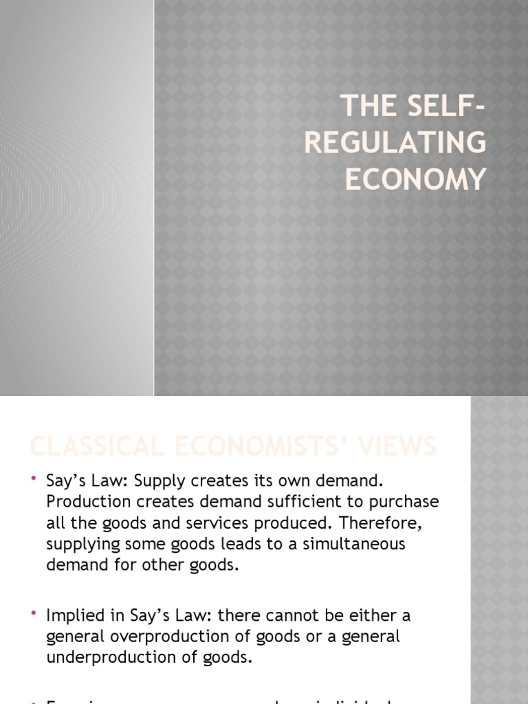 Self Regulating Economy | PDF | Economics | Labour Economics
