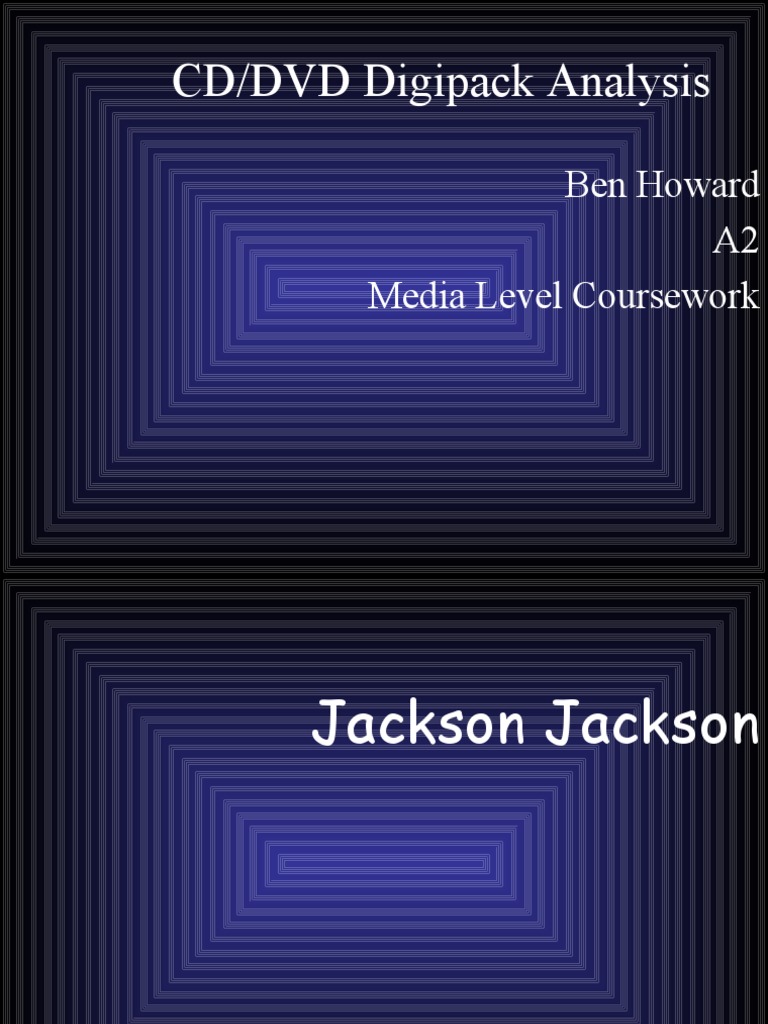 CD/DVD Digipack Analysis: Ben Howard A2 Media Level Coursework | PDF