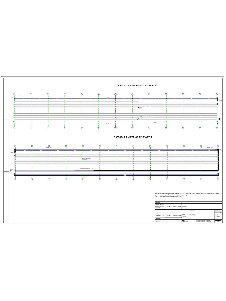 Fatada Laterala Stanga Si Dreapta Hala PDF | PDF