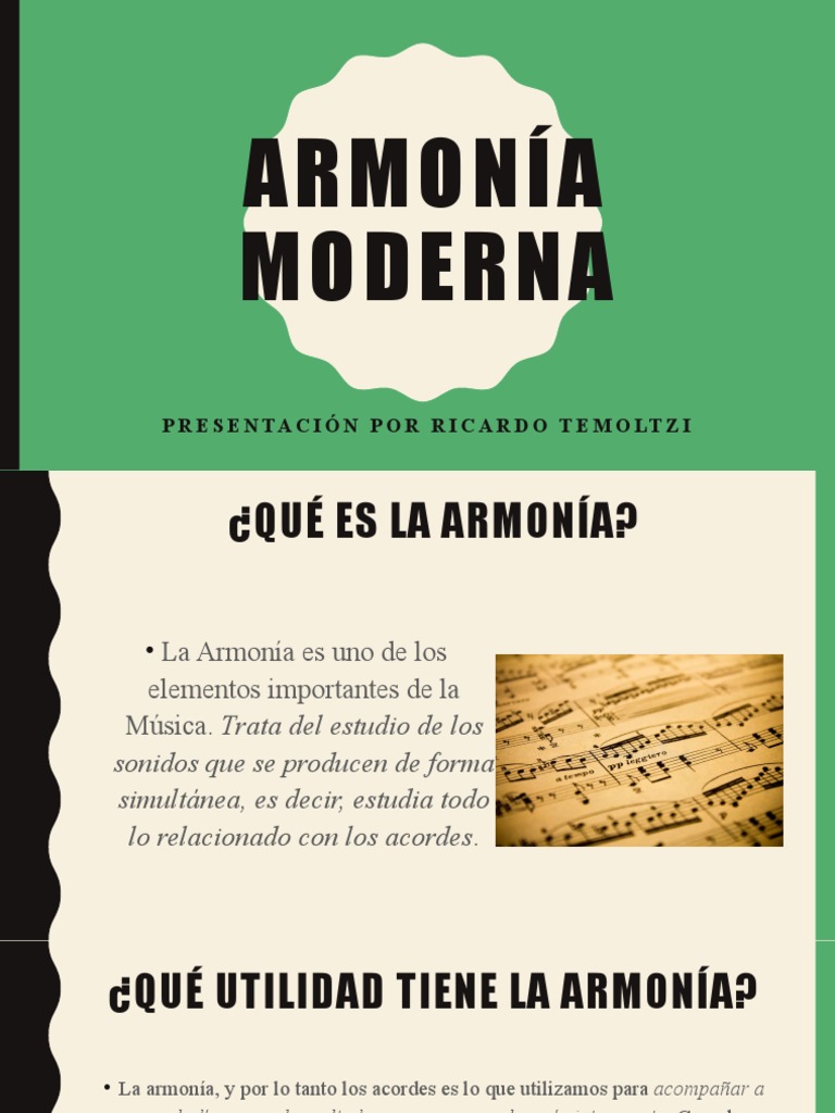Introducción a la Armonía Moderna | PDF | Acorde (Música) | Armonía