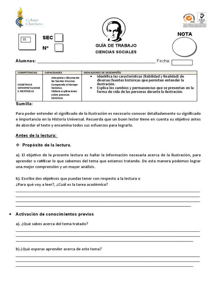 Comprensión de la Ilustración: Una guía de lectura para estudiantes ...