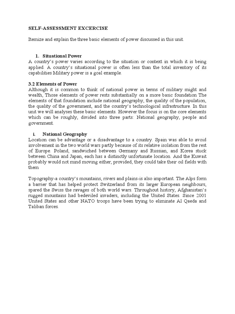 Situational Power | PDF | International Relations | Policy