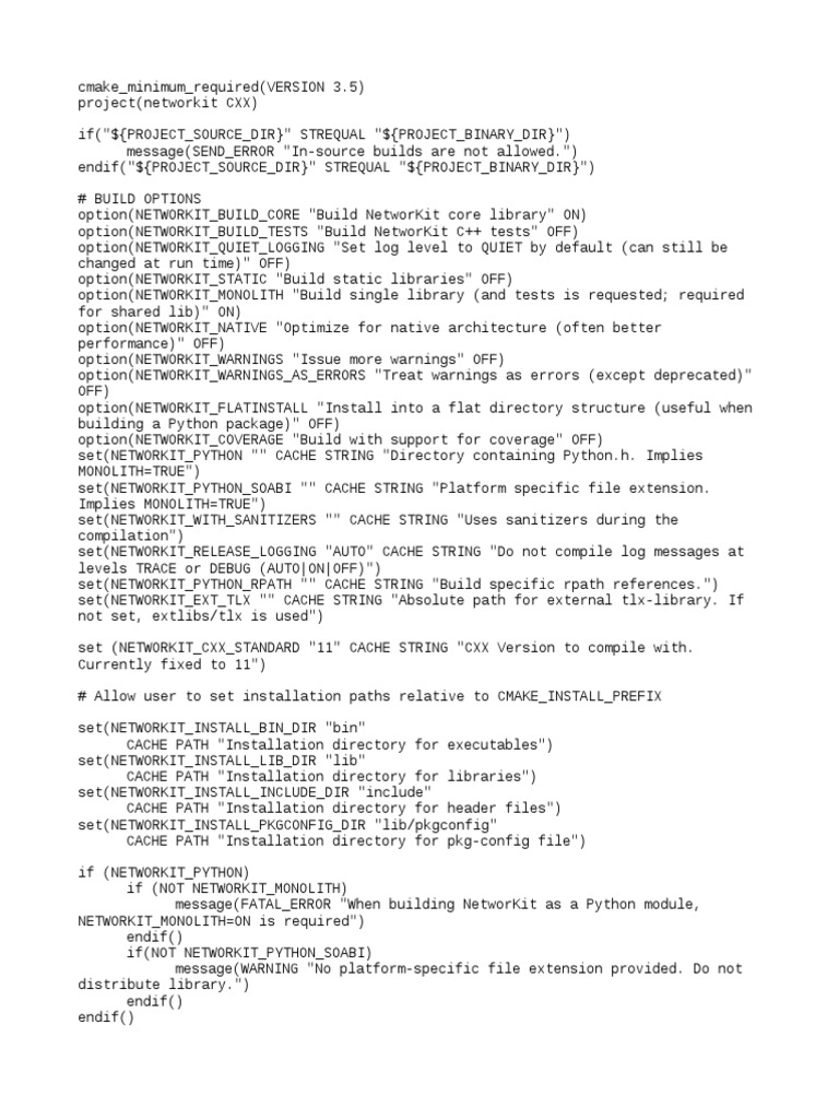 CMake Lists | PDF | Library (Computing) | Directory (Computing)